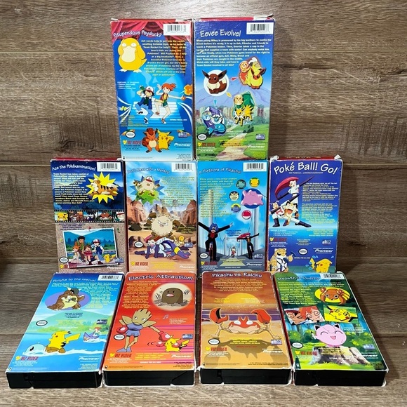Pokemon | Media | Pokemon Vhs Tapes Lot Of Viz Video Pioneer 19971998 ...